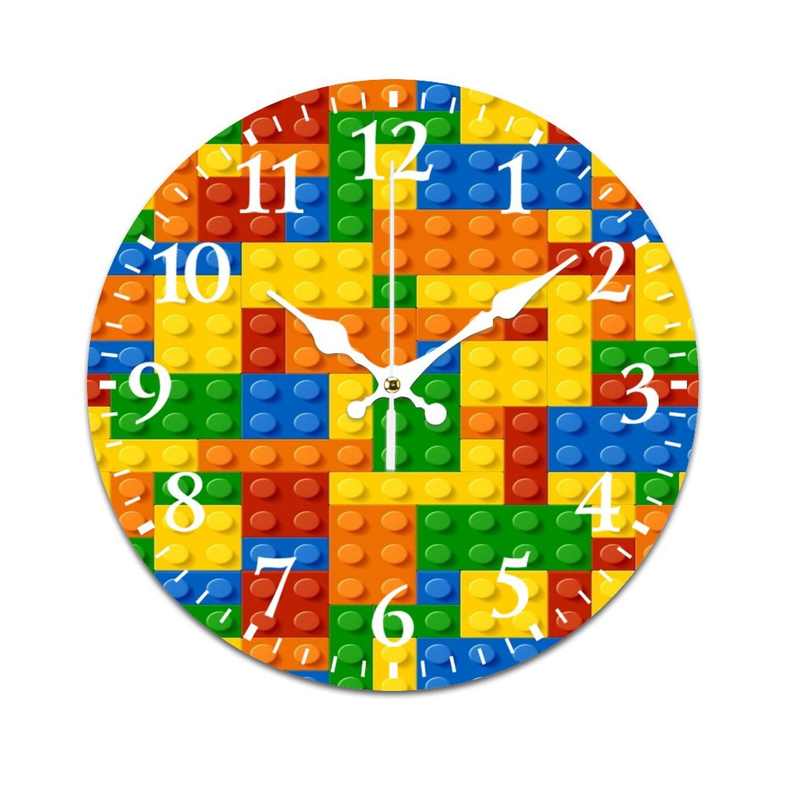 Brick Art Wall Clock Modern Design Clocks Wall Hanging Home Office ...