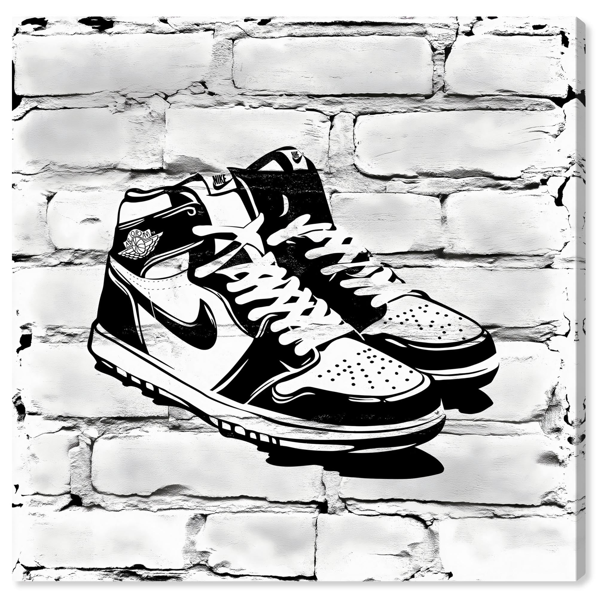 Brick City Jordans Canvas Sneaker Posters by Art Remedy, Gallery ...