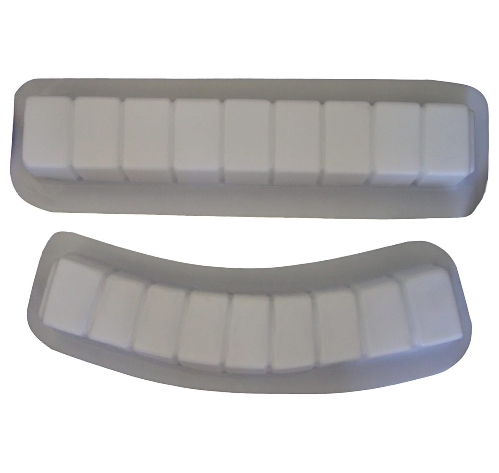 Brick Curve and Straight Plastic Craft Molds use Concrete to Make into ...