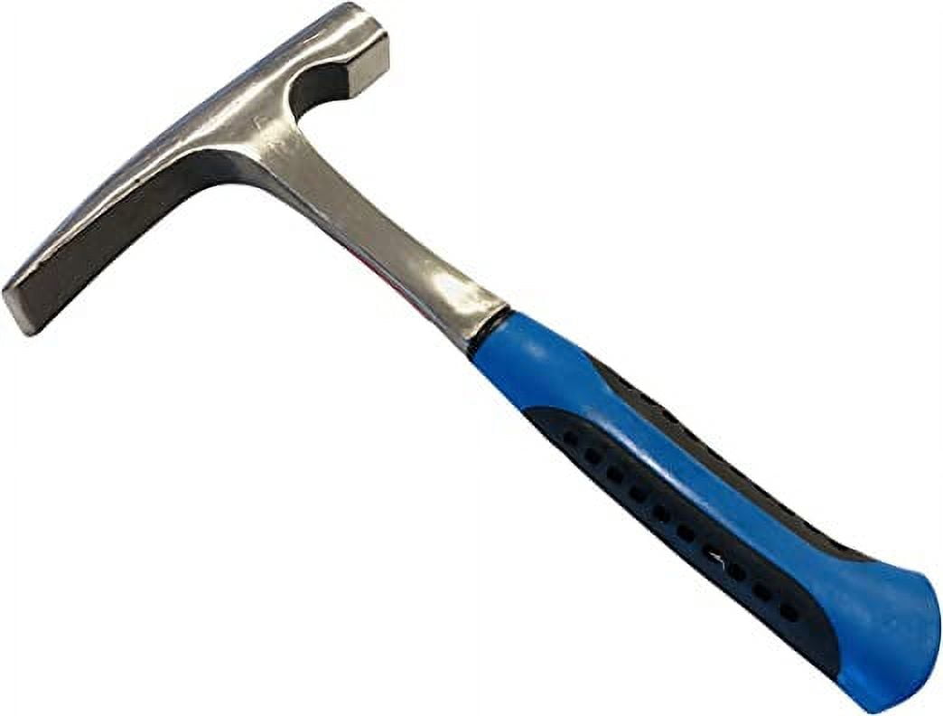 Brick Hammer with All Steel Run-Through Shaft and Shock Handle (24 OZ ...