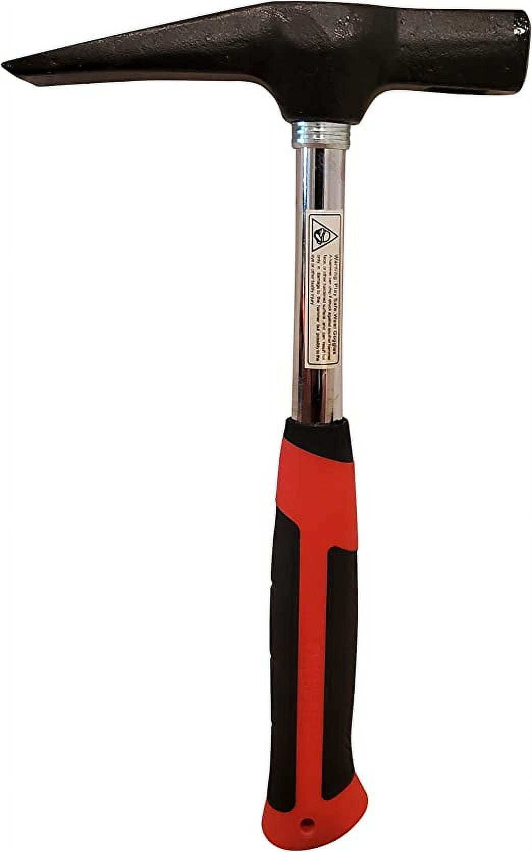 Brick Hammer with All Steel Tubular Shaft and Shock Handle (24 OZ ...