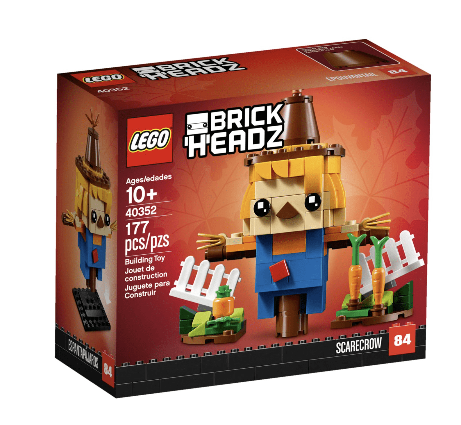 LEGO Brickheadz Thanksgiving Scarecrow, Pumpkin Display, Countryside ...