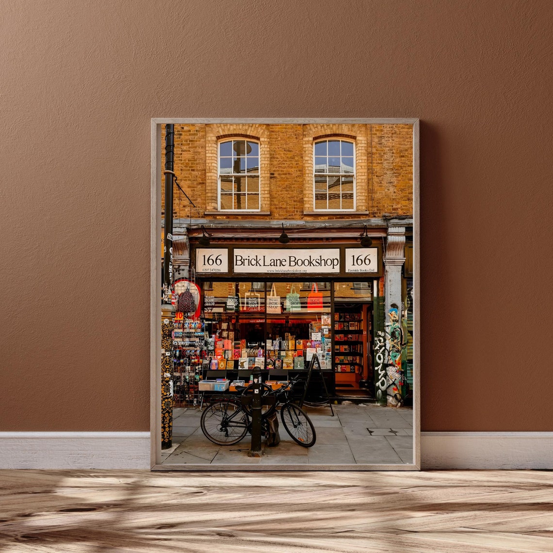 Brick Lane Bookshop, Iconic East London Landmark, Bookshop Illustration ...