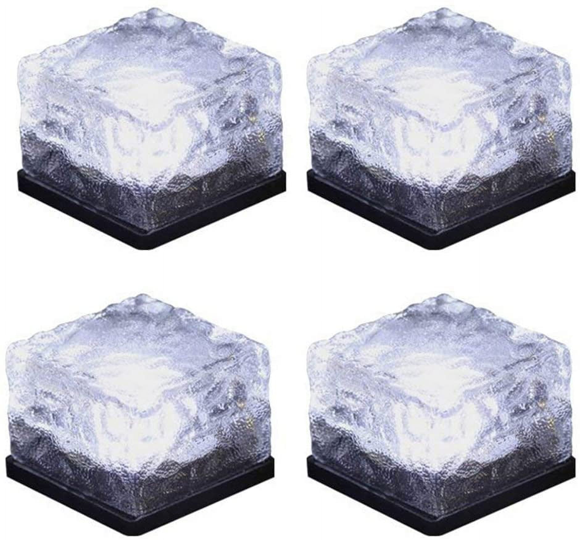 Waterproof Solar Ice Cube Lights, LED Path Lights for Garden, Patio ...