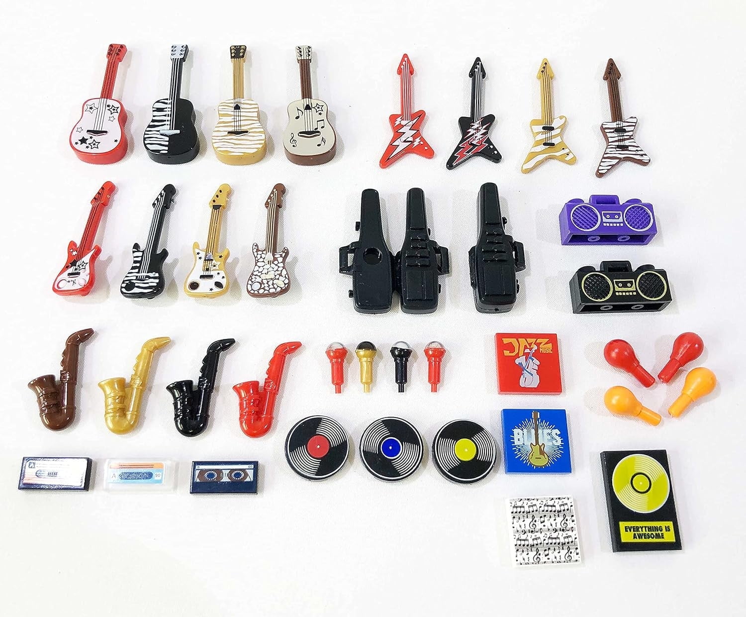 Brick Loot Music Instrument Building Pack - 38 Piece Toy Accessories ...