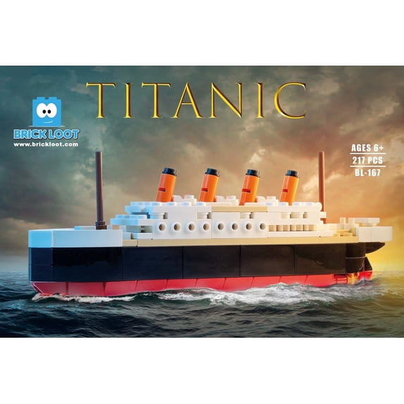 LEGO Titanic Building Set, 217 Pieces, Collectible Model, Compatible ...