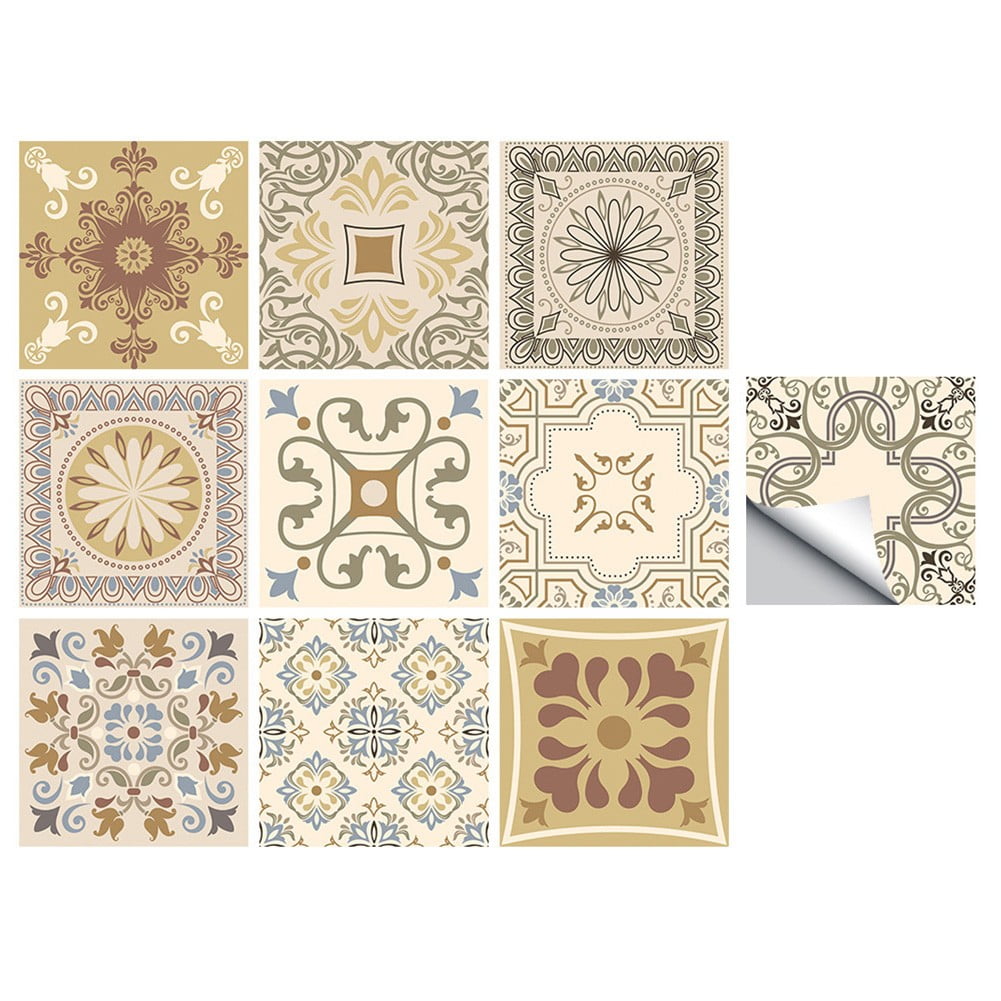 Brick Pattern Frosted Floor Stickers,Waterproof Tile Decals,Removable ...