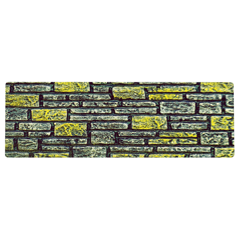 Brick Pattern Indoor Door Mat,16x47, Flannel Non-Slip Entrance Rug ...