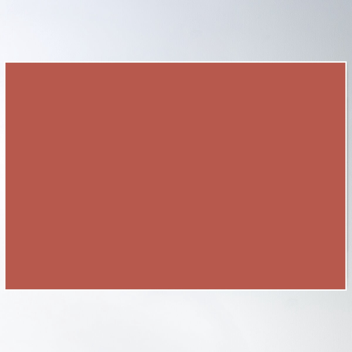 Brick Red Brown Shade Poster Wall Art Modern Wall Decor For Living Room ...