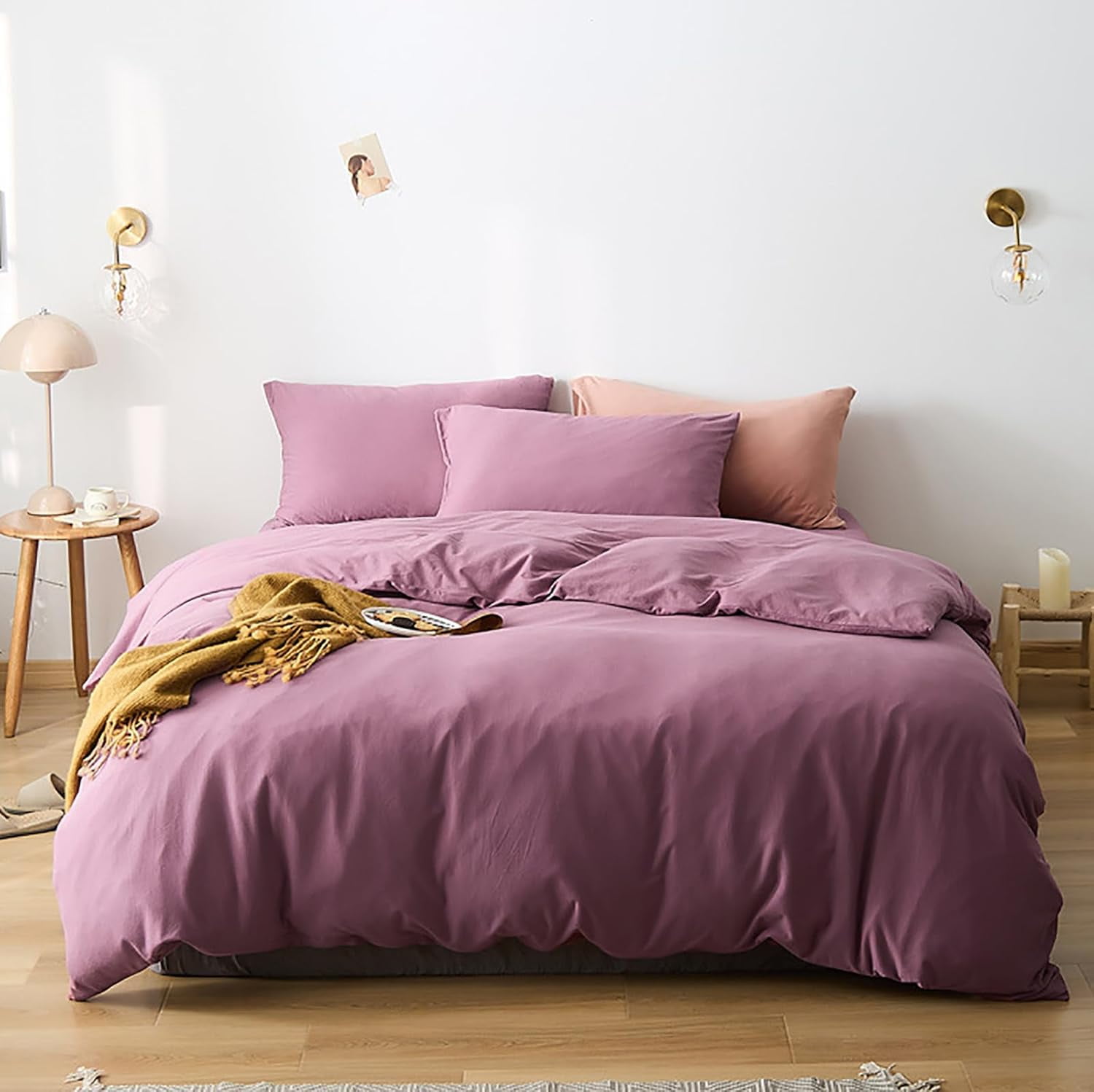 Brick Red Comforter Set Full Bedding Set Quilts Blanket 3 Piece ...