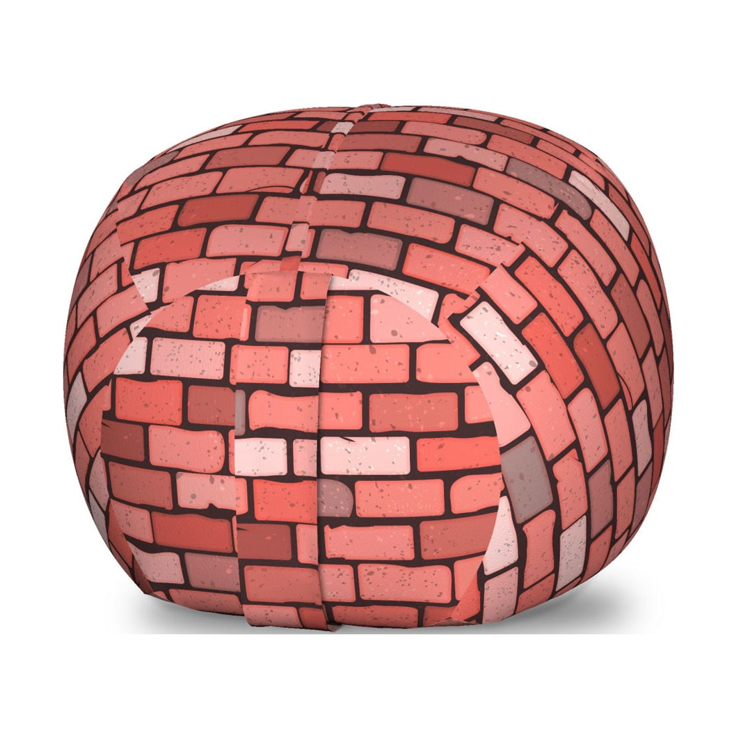 Brick Storage Toy Bag Chair, Cartoon Style Blocks Rectangular Street ...