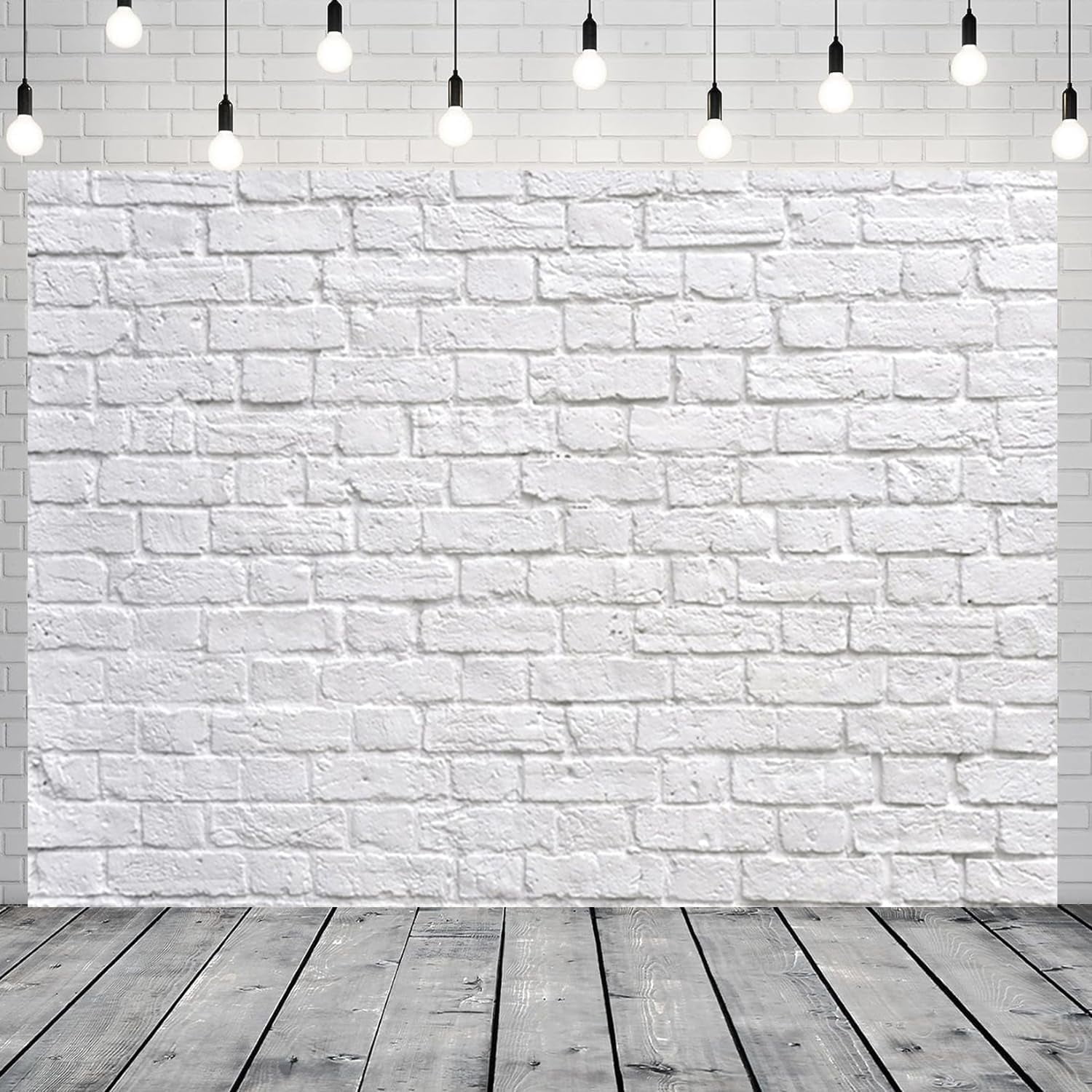 Brick Wall Backdrop White Brick Wall Art Nostalgia Background Brick ...