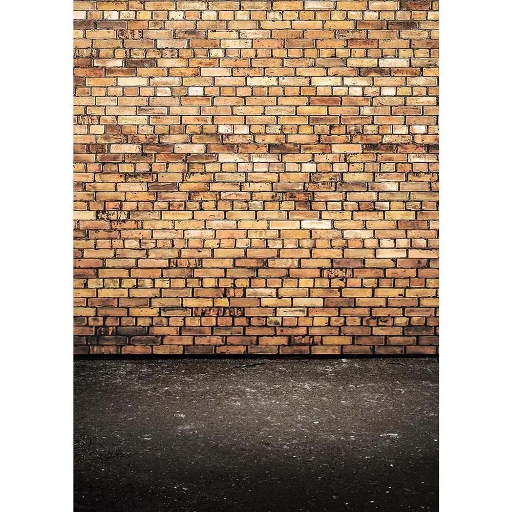 Brick Wall Dark Black Floor Backdrop riton Baby Shower Children ...