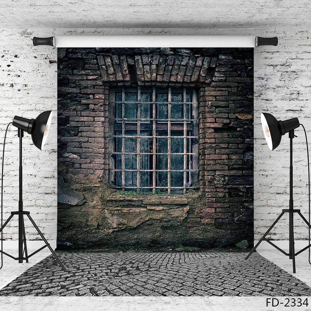 Brick Wall Floor Window Moss Photographic Backgrounds Cloth Vinyl ...