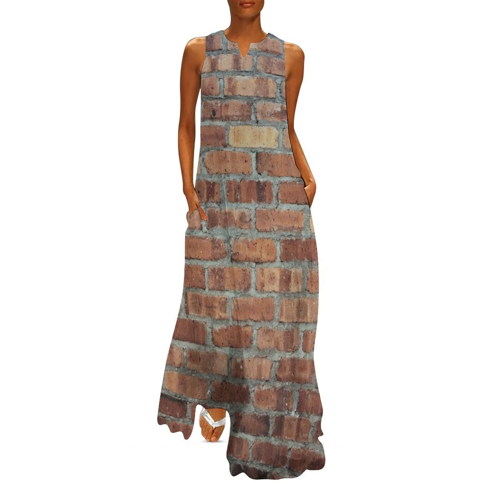 Brick Wall Long Dress Clothing female elegant dresses plus sizes prom ...