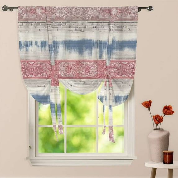 Brick Wall Painted Design Window Curtain for Living Room Roman Curtain ...
