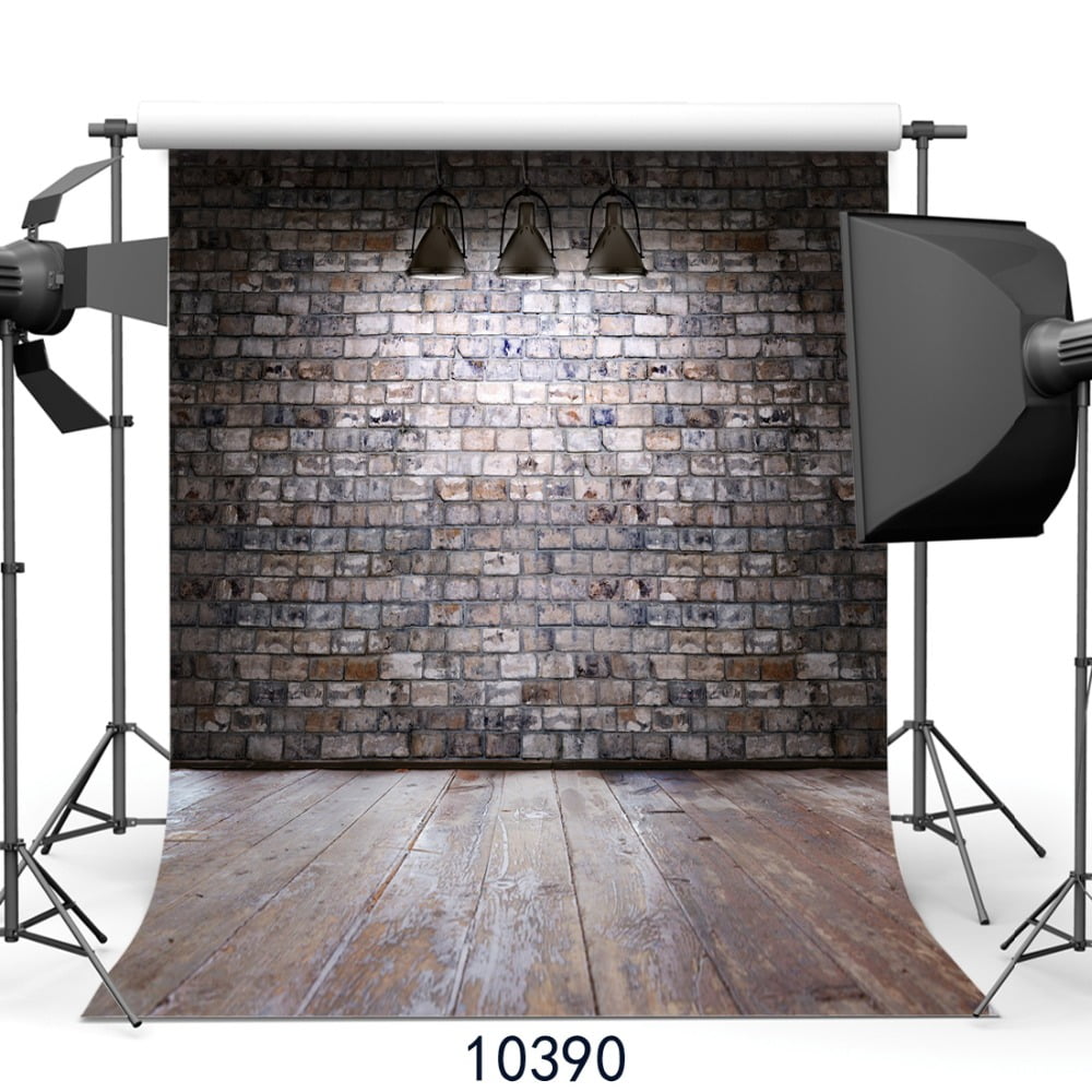 Brick Wall Photography Backdrops Wooden Floor Backgrounds for Photo ...