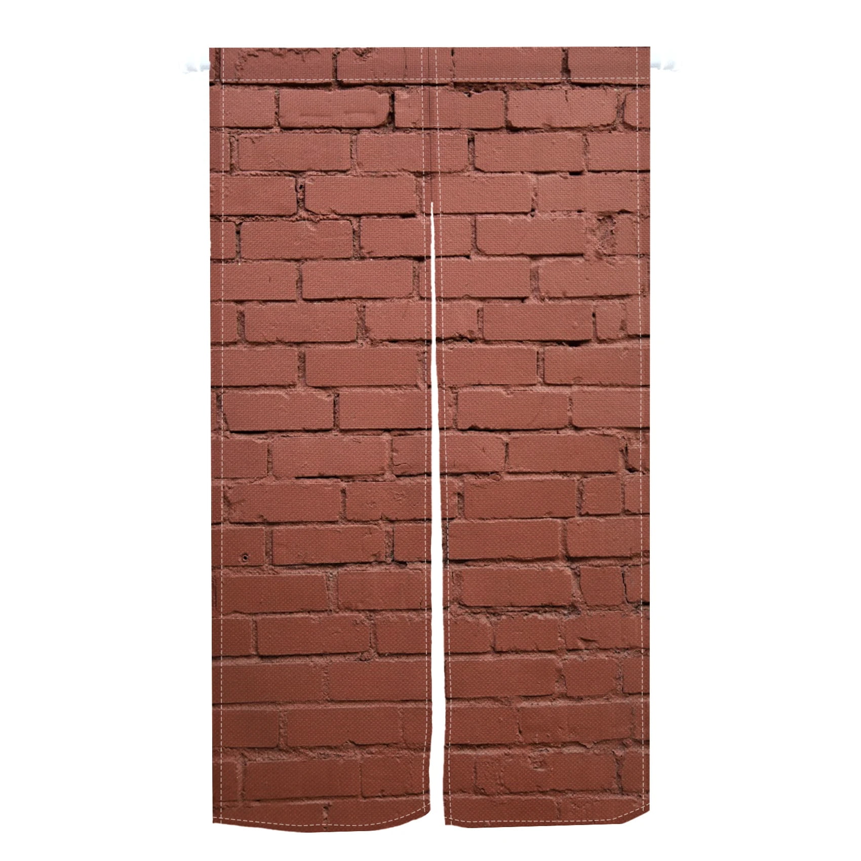 Brick Wall Printed Door Curtain Kitchen Bedroom Living Room Corridor ...