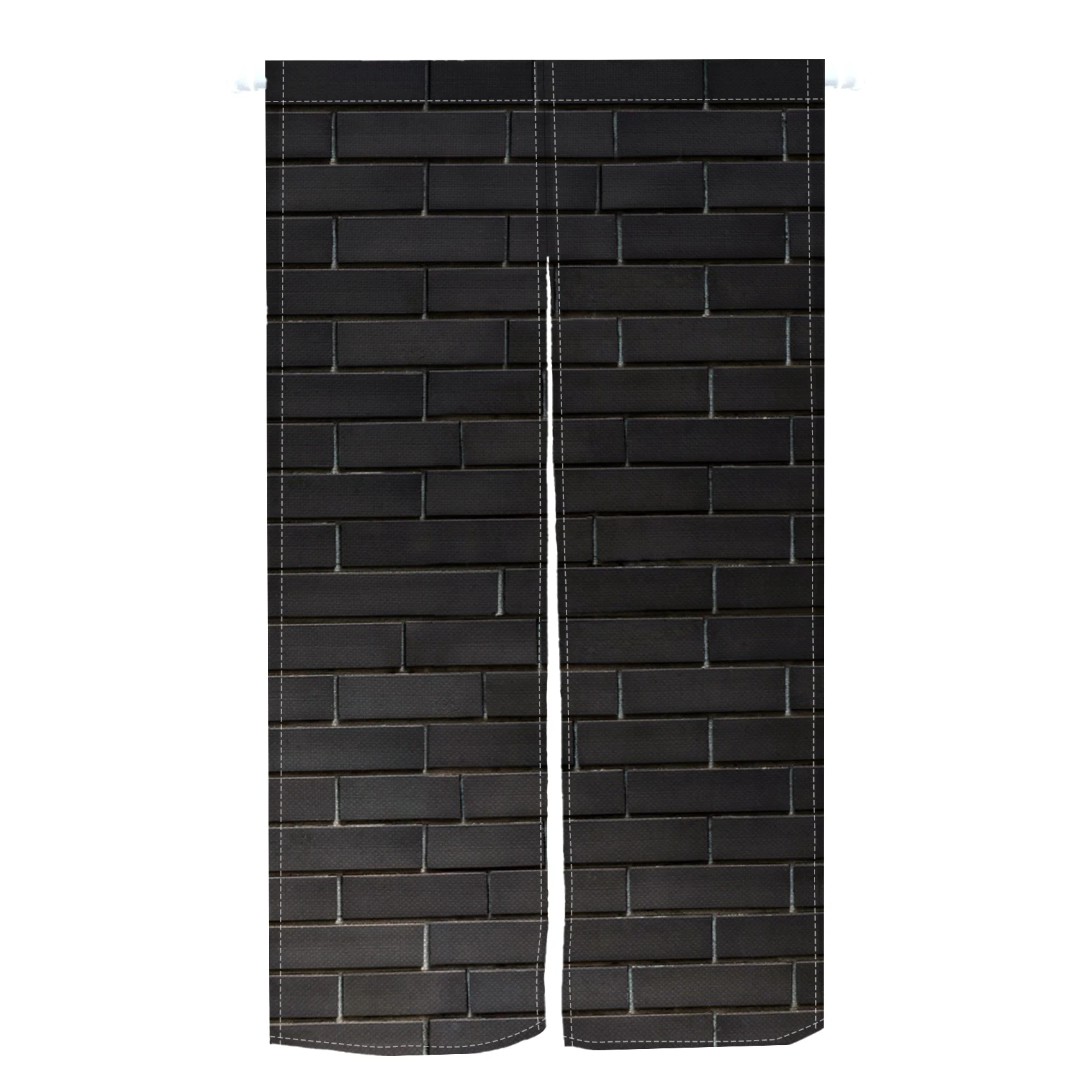 Brick Wall Printed Door Curtain Kitchen Bedroom Living Room Corridor ...