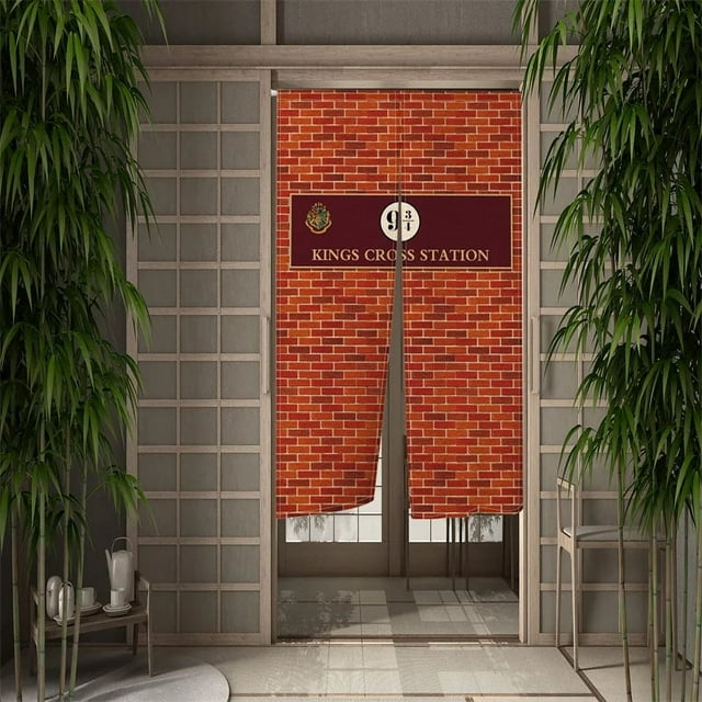 Brick Wall Printed Door Curtain Kitchen Bedroom Living Room Corridor ...