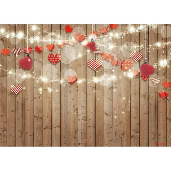 Brick Wall Red Heart Valentine's Day Photography Backdrops Props ...
