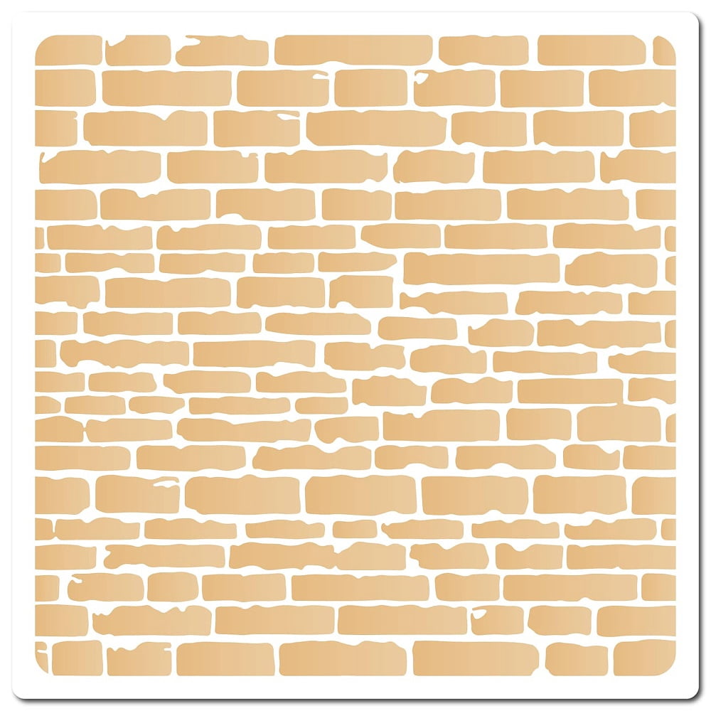 Brick Wall Stencils PET Plastic Large Square Reusable Brick Texture ...