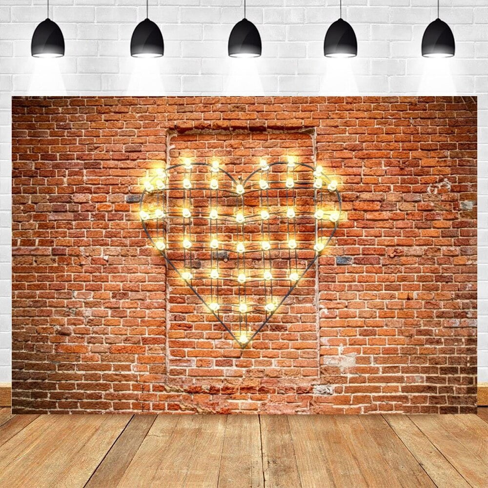 Brick Wall Stone Greenery Grunge Photography Backdrop Green Leaves Vintage Wedding Baby Birthday ...