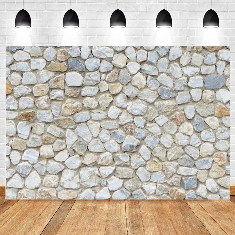 Brick Wall Stone Greenery Grunge Photography Backdrop Green Leaves ...