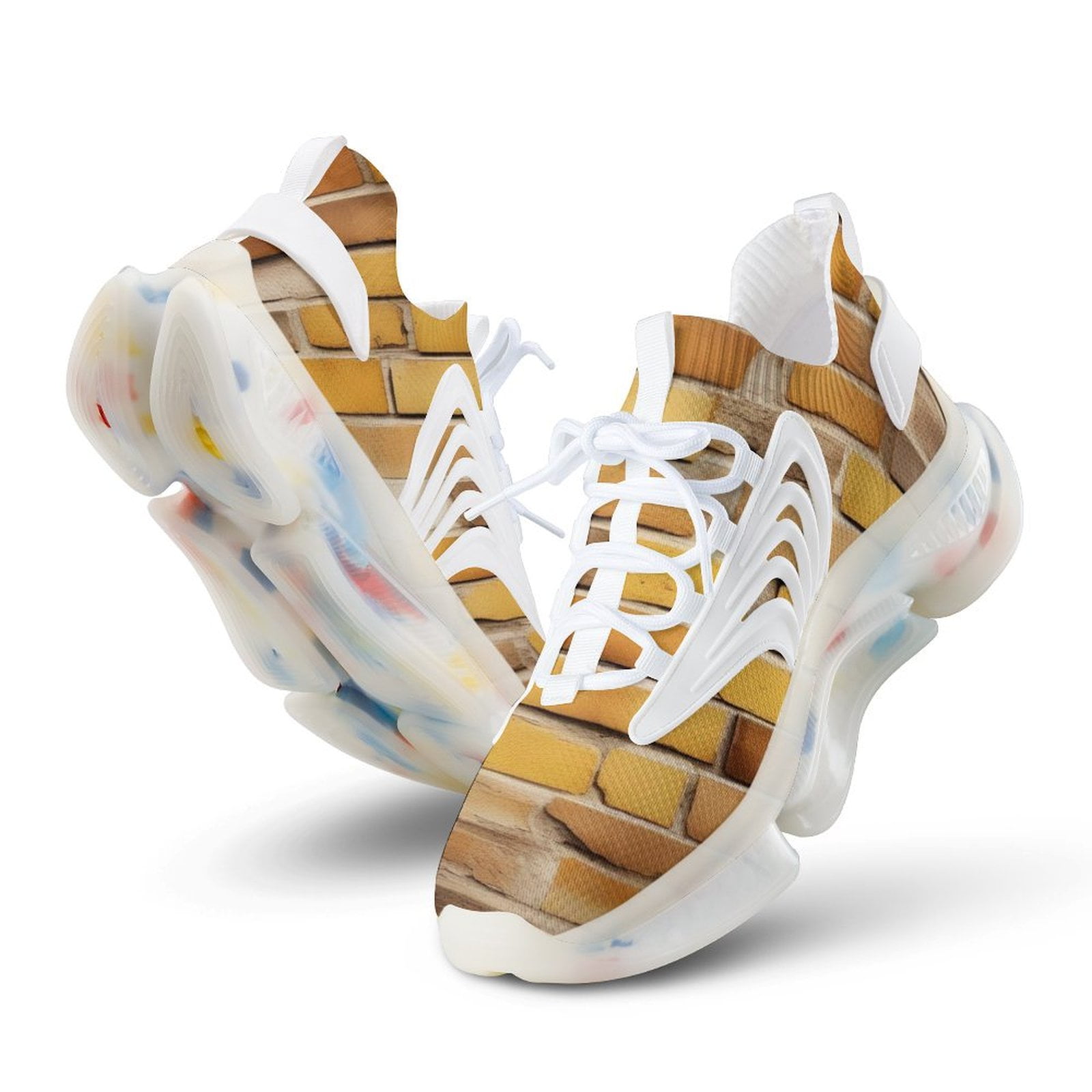 Brick Wall Texture Bricks Walking Shoes for Men Woman Lightweight ...