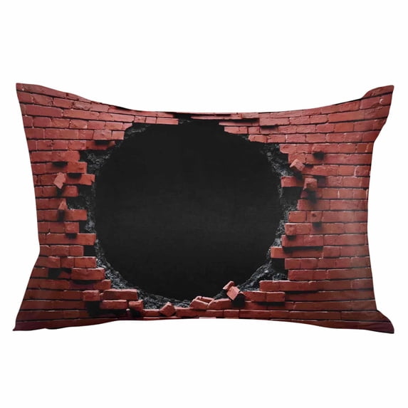 Brick Wall Throw Pillow Cover 16 x 24 Inch Decorative Pillow Cover ...