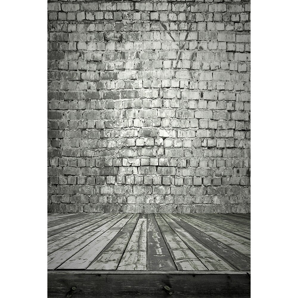 Brick Wall Wooden Board Floor Backdrops Vintage Portrait Newborn Baby ...