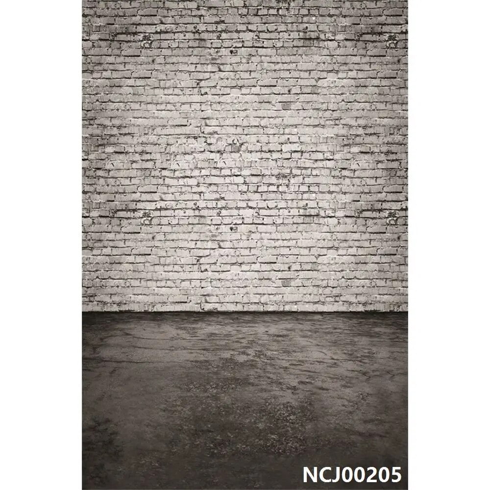 Brick Wall Wooden Floor Flowers Vine Baby Portrait Photography ...