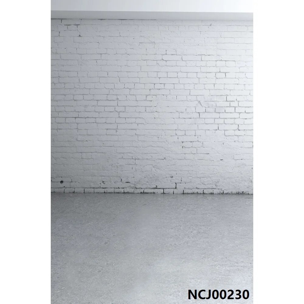 Brick Wall Wooden Floor Flowers Vine Baby Portrait Photography ...