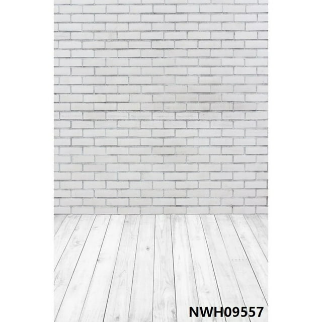Brick Wall Wooden Floor Flowers Vine Baby Portrait Photography ...
