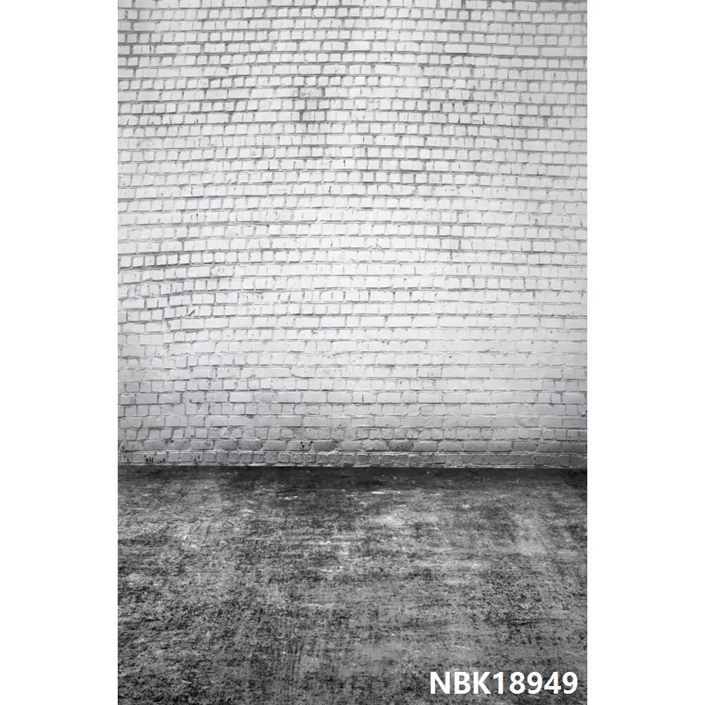 Brick Wall Wooden Floor Flowers Vine Baby Portrait Photography ...