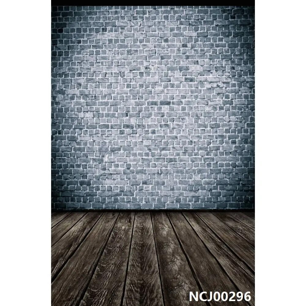 Brick Wall Wooden Floor Flowers Vine Baby Portrait Photography ...