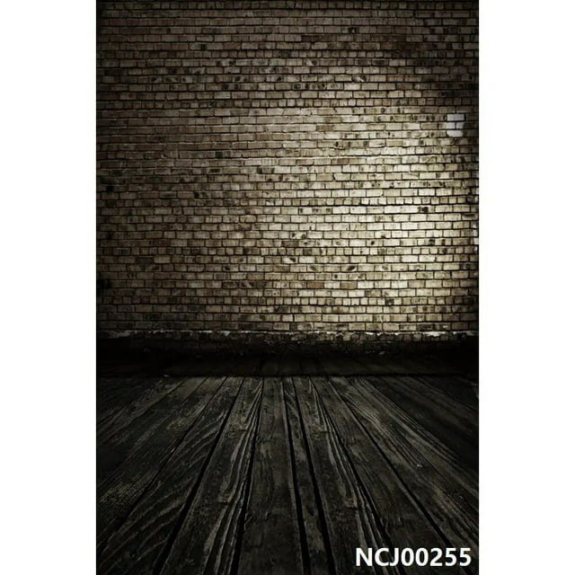 Brick Wall Wooden Floor Flowers Vine Baby Portrait Photography ...