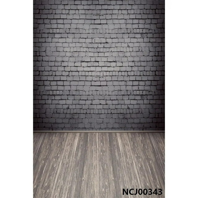 Brick Wall Wooden Floor Flowers Vine Baby Portrait Photography ...