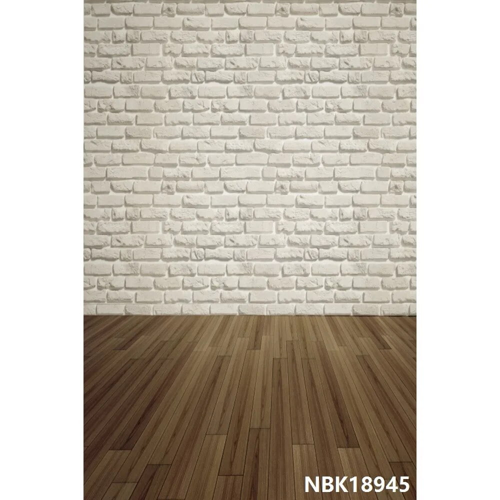 Brick Wall Wooden Floor Flowers Vine Baby Portrait Photography ...