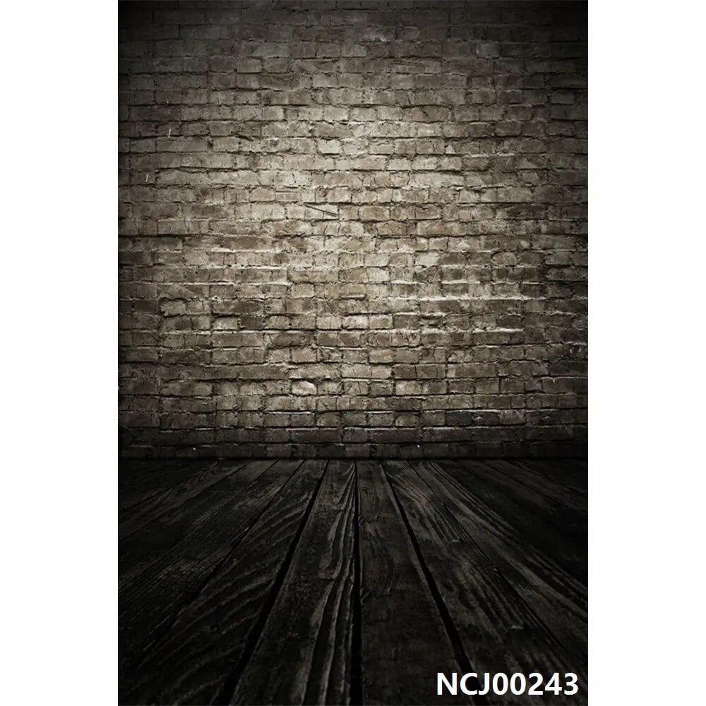 Brick Wall Wooden Floor Flowers Vine Baby Portrait Photography ...