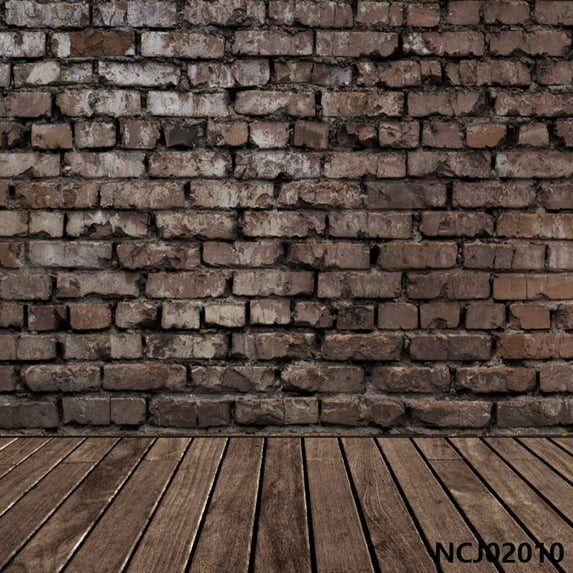 Brick Wall Wooden Floor Grunge Portrait Photography Backdrops For Doll ...