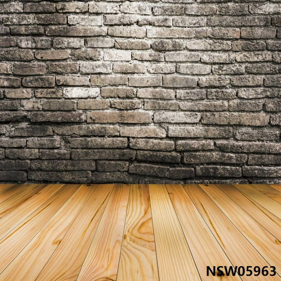 Brick Wall Wooden Floor Grunge Portrait Photography Backdrops For Doll ...