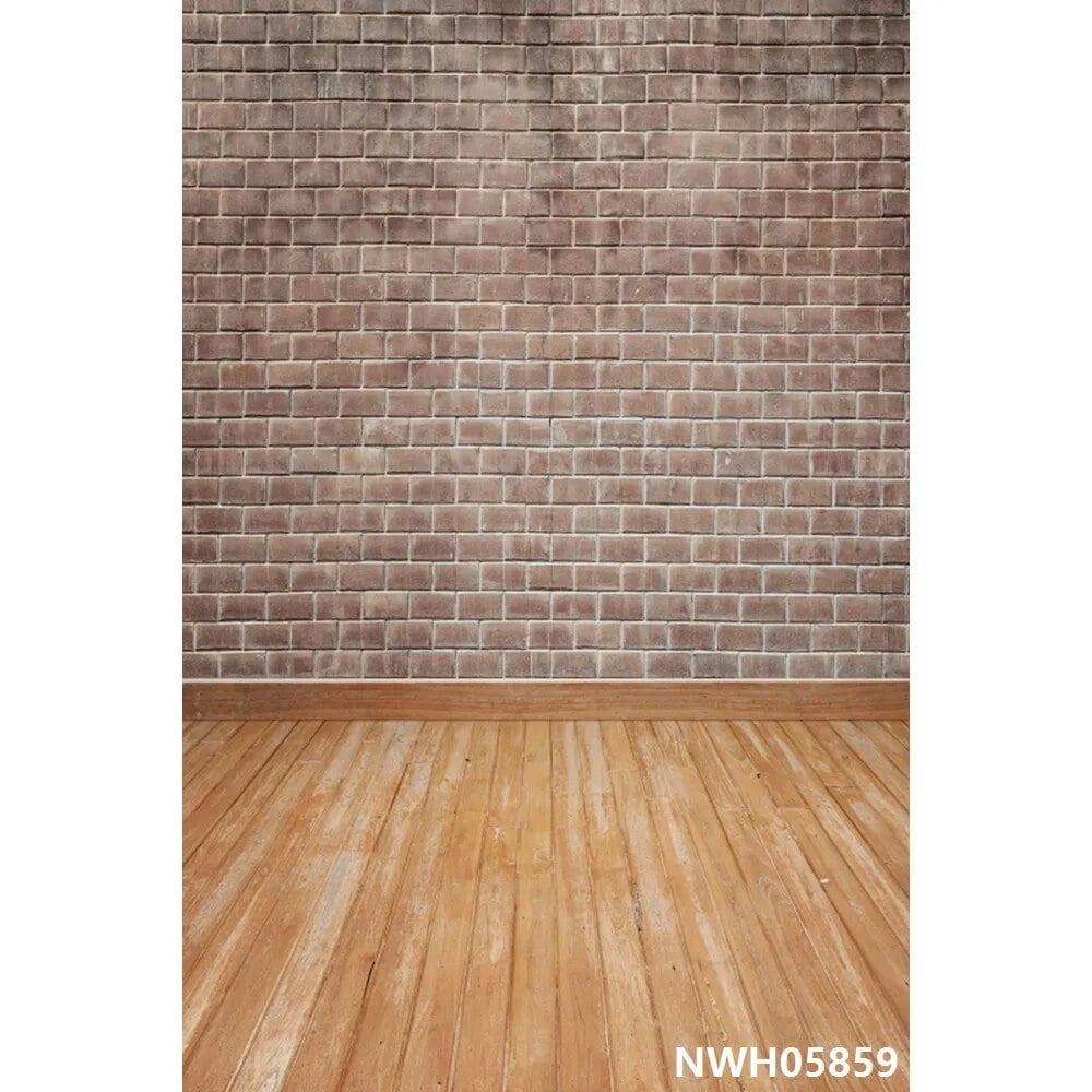 Brick Wall Wooden Floor Photophone Photocall Grunge Portrait ...