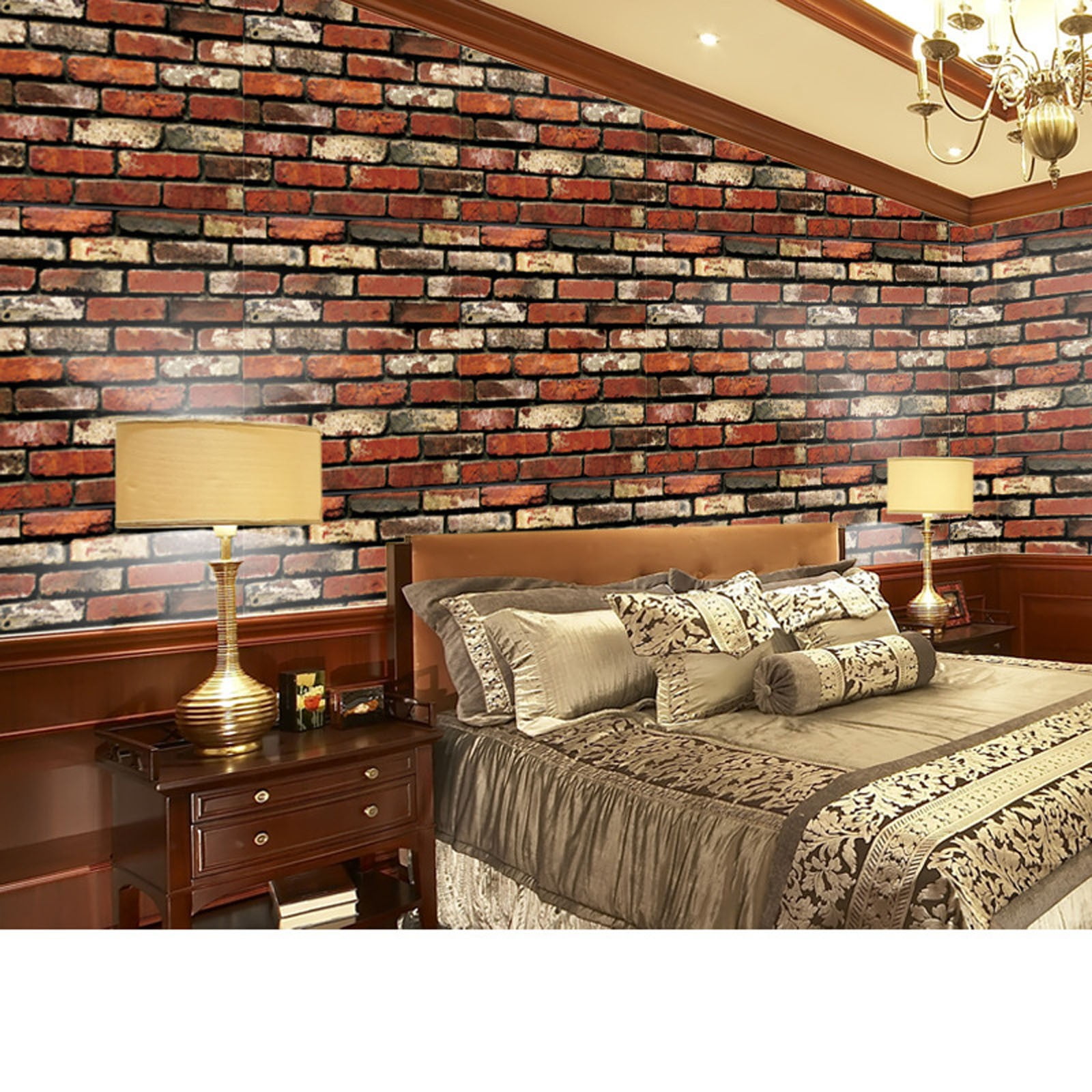 Brick Wallpaper Peel and Stick Wallpaper Brick Self Adhesive Wallpaper ...