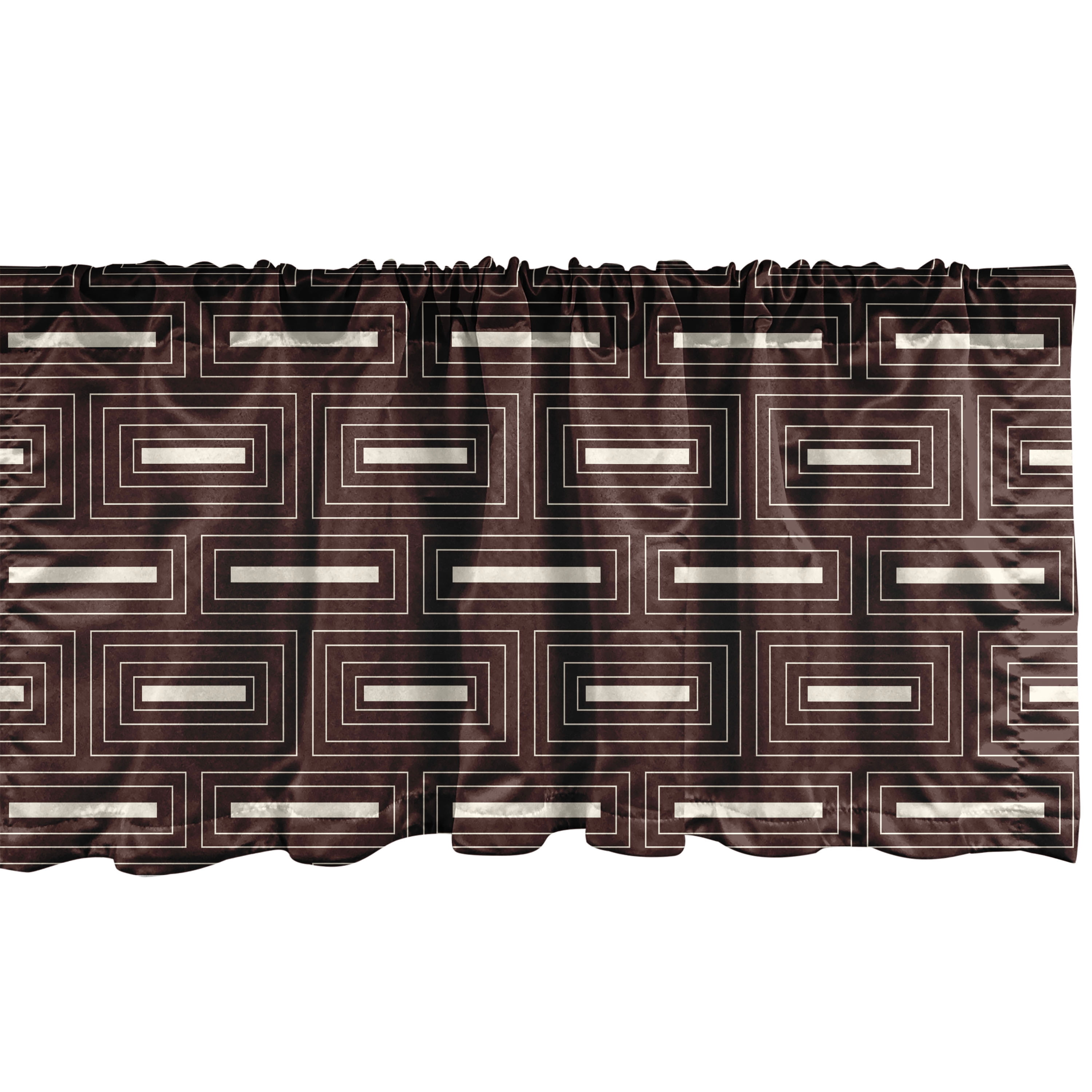 Brick Window Valance, Repetitive Intricate Rectangular Shapes in ...