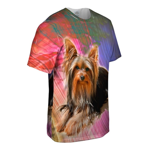 Brick Yorkie Puppy Mens T-Shirt All Over Print - Walmart.com