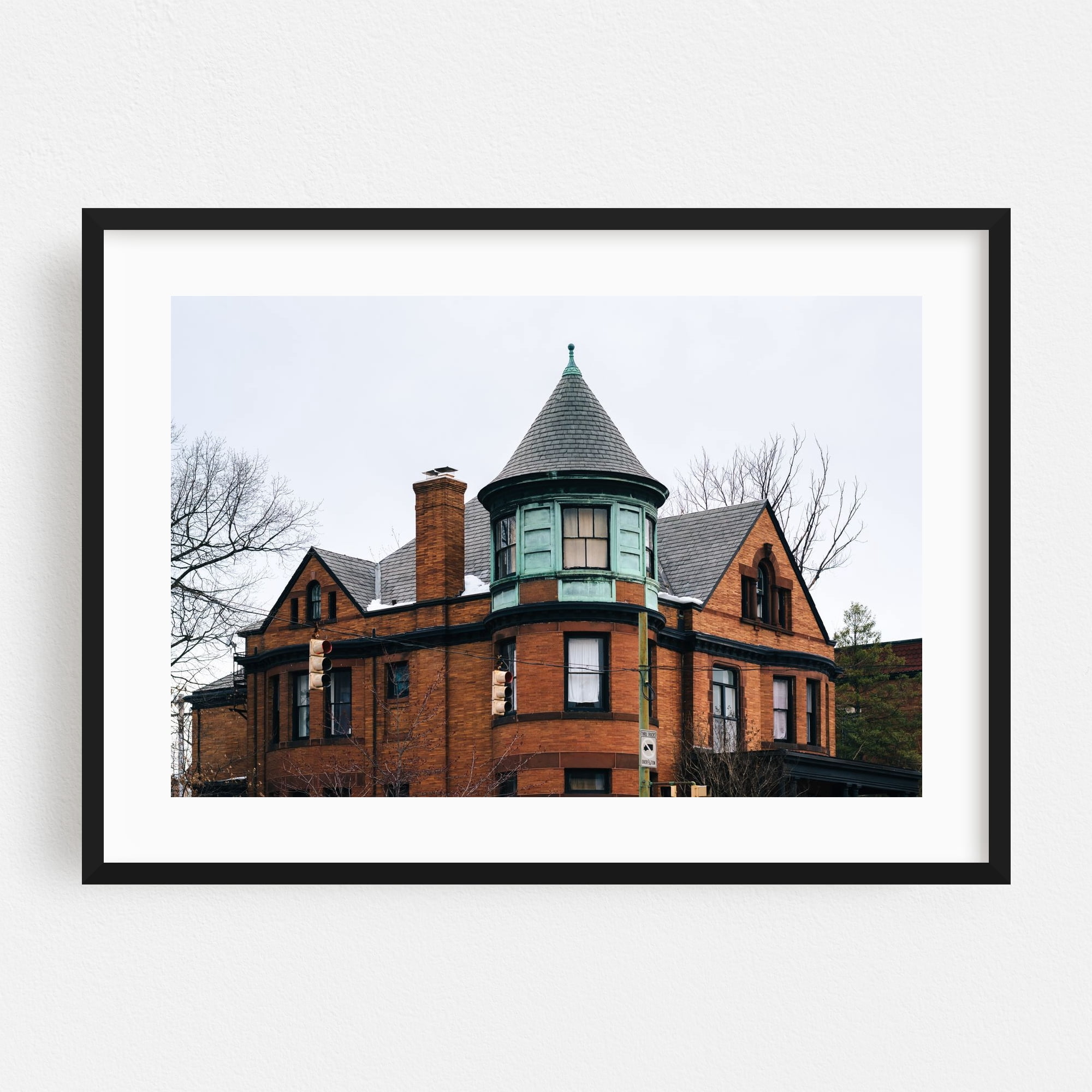 Brick along Calvert Street - Baltimore Maryland Photography Black ...