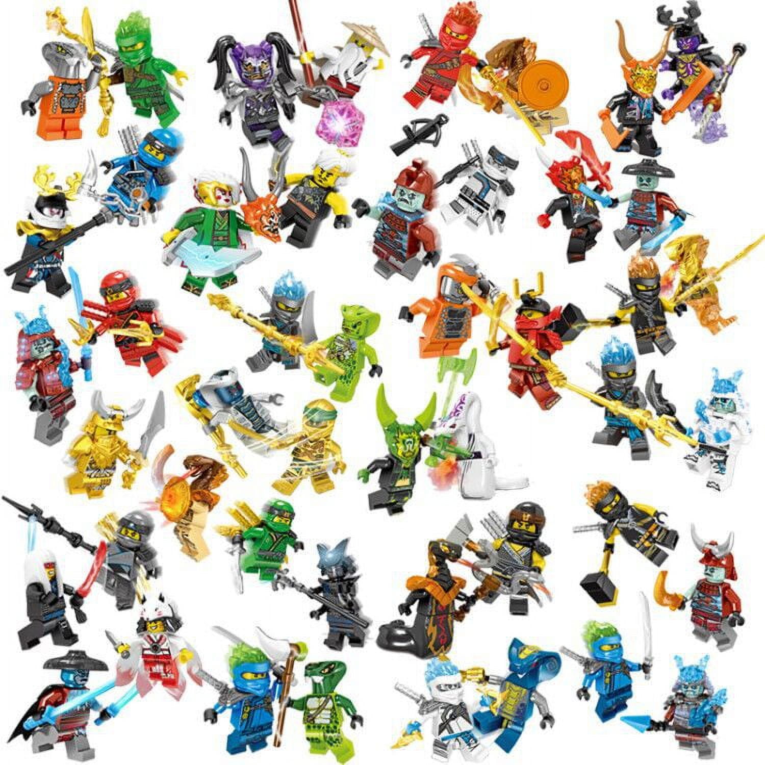 BrickJoy 48-Piece Elemental Ninja vs Serpentine Mini Action Figures Set ...
