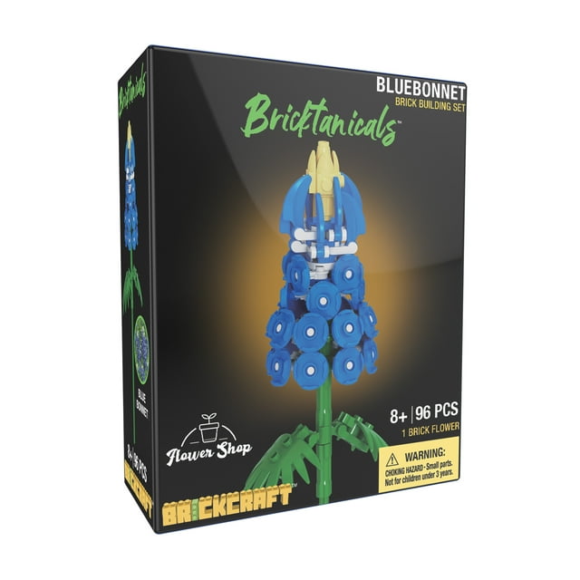 Brickcraft Bricktanicals Bluebonnet Building Kit (96-Piece Set ...