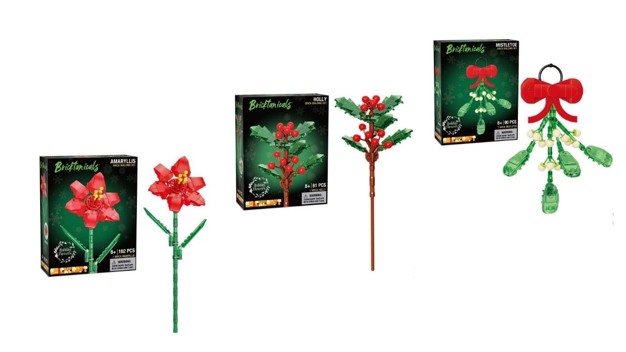 Brickcraft Bricktanicals Holiday Building Kit Bundle – Includes ...